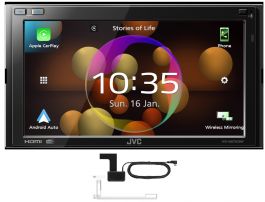 Audio Visual World - JVC KW-V820BT - Double Din head unit with 6.8" Detachable Touch screen ...